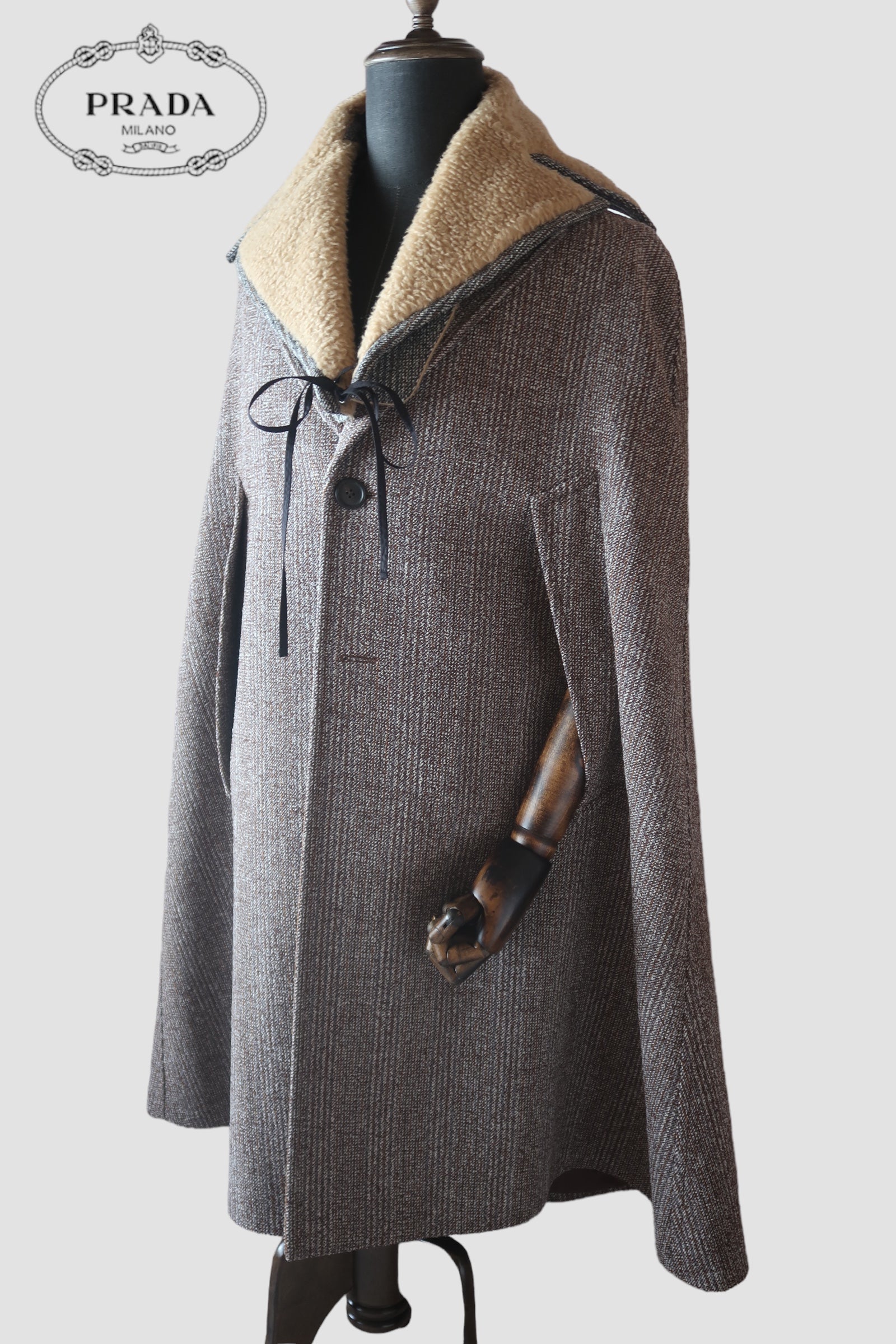 プラダ PRADA 16AW ポンチョ